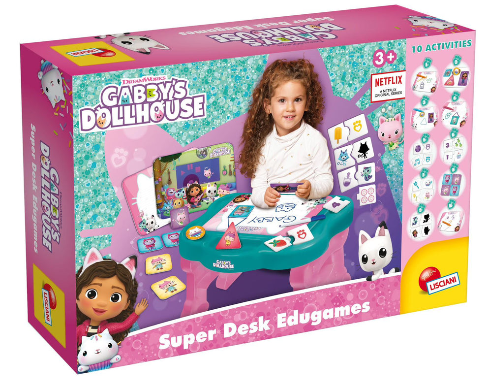 GABBY’S DOLLHOUSE SUPER EDU GAMES DESK – NEW LAND